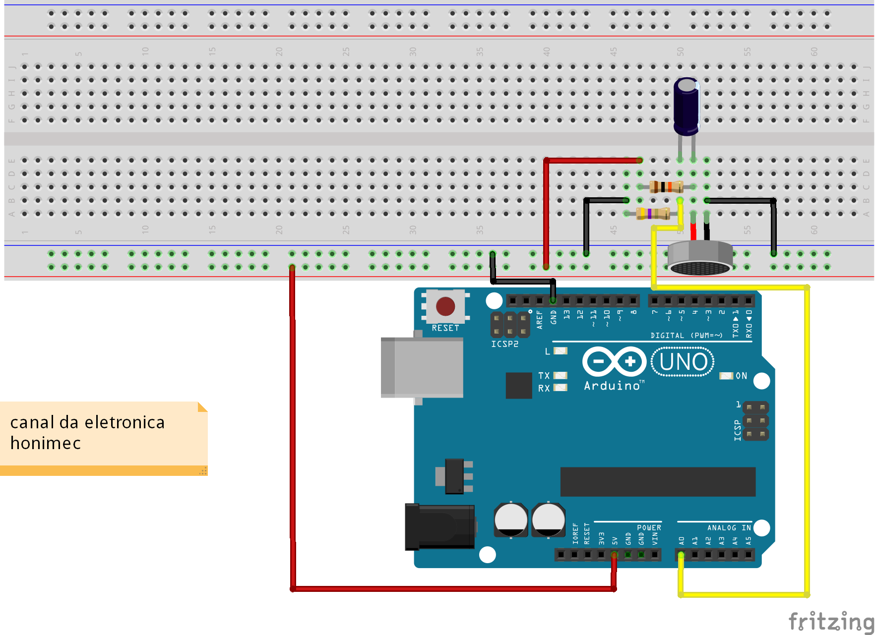 como fazer modulo microfone para arduino :: Honimec